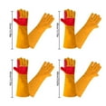 Leather Welding Gloves Flame Resistant Work Gloves Hand protections ...