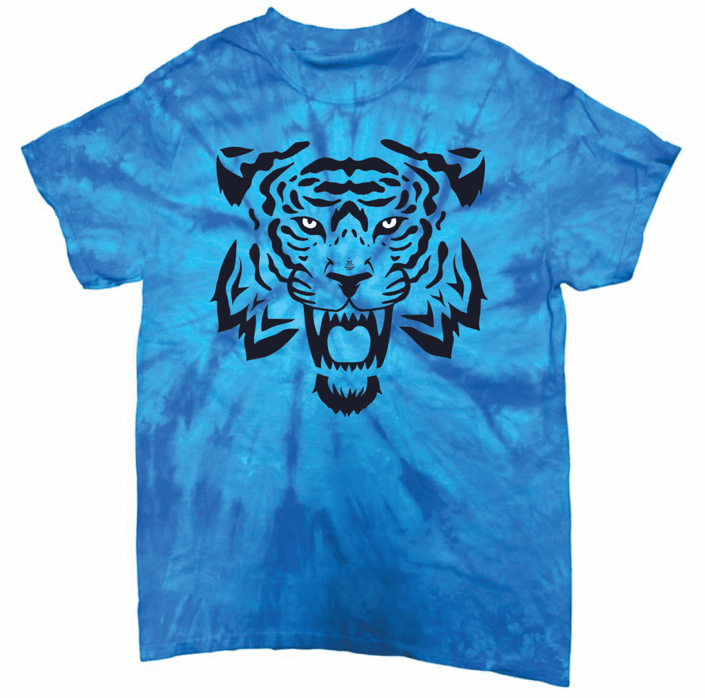 Tiger Face Adult Tie Dye T-Shirt Men Women Unisex - Walmart.com