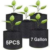 PHYEX 12-Pack 3 Gallon Black Cloth Planters, Aeration Fabric Pots with ...