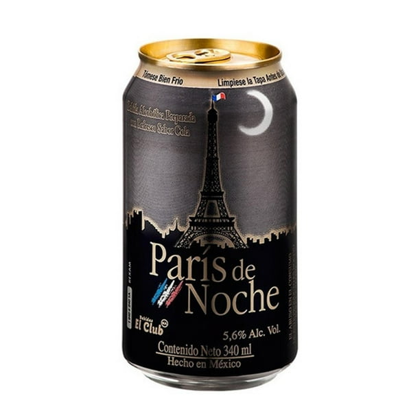 Pack de 12 Bebida Preparada Paris de Noche Lata 340 ml | Walmart en línea