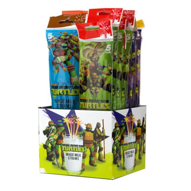 Webb Candy QMTMNTMIX20 Teenage Mutant Ninja Turtles Milk Straws ...