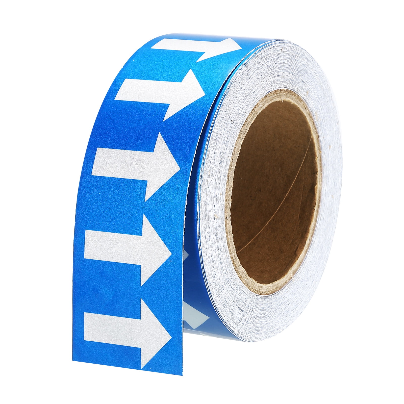 White on Blue Color Arrow Tape Vinyl Stickers Arrow Labels 50mm/1" for ...