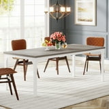 Tribesigns Oversized Rustic Dining Table, 71 in. Rectangular Wooden ...