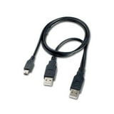3 ft USB 2.0 A Male to Mini B Male Cable, Black Color - Walmart.com