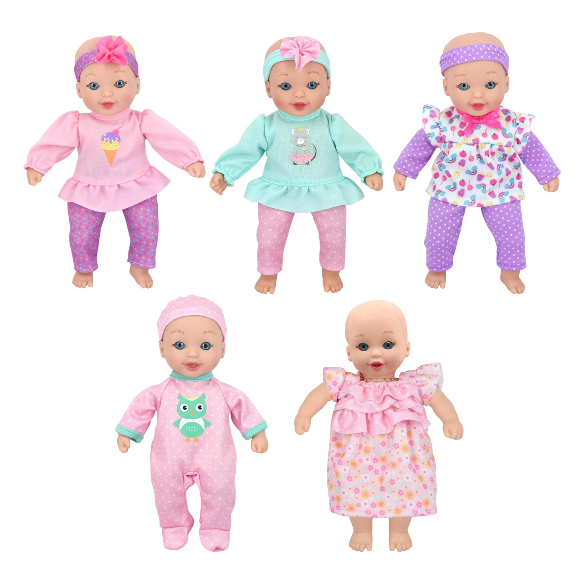 Little Darlings: 8" Little Sweeties Dolls - 5 Pack - Baby Doll Set With ...