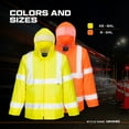 Portwest UH440 Men's Lightweight Waterproof Hi Vis Reflective Rain ...