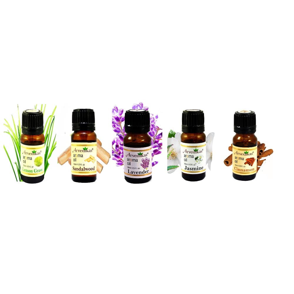 Arvedikas Set Of 5 Aroma Oil / Aroma Essential Oil / Aroma Diffuser Oil ...