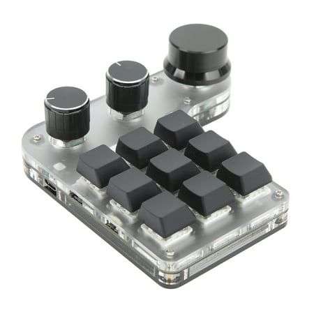 One Handed Mechanical Keyboard, Shortcut Programmable Mini Keypad Dual ...