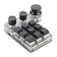 2pack Mini Keypad 9 Keys 3 Knob Rgb Multifunctional Diy Shortcut