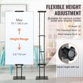 Adjustable 75" Poster Stand, Double-Sided Heavy Duty Sign Holder, Floor ...