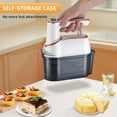 Hand Mixer, 5-Speed Electric with Turbo Boost, White, Copper , 400W ...