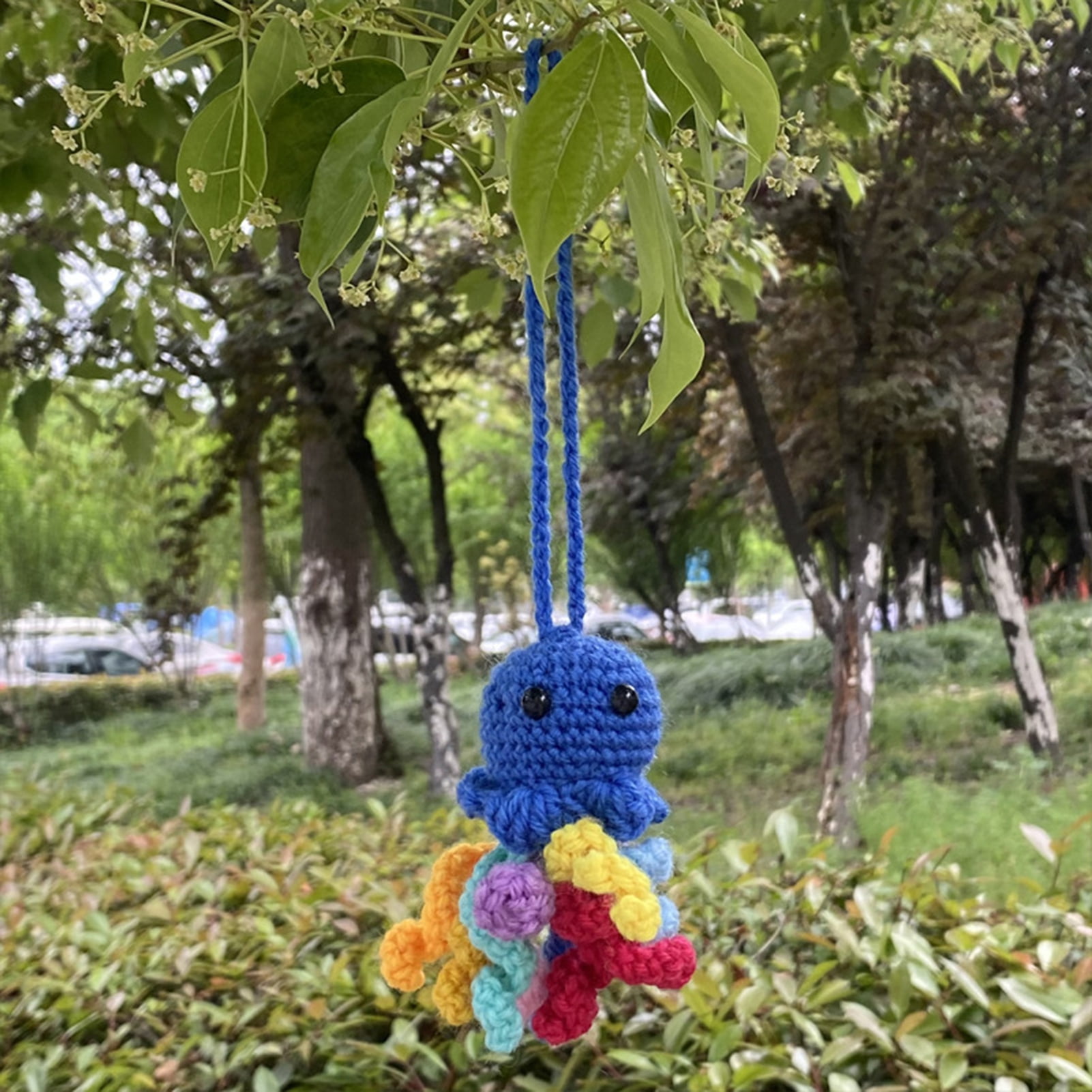 CherryHome Car Hanging Octopus Car Hanging Octopus Ornament Handwoven ...