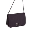 Crossbody Shoulder Bag, Flap Purse with Metal Turn-Lock and Chain Strap ...