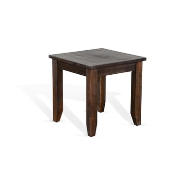 Sunny Designs 16" Transitional Wood Chair Side Table in Light Brown ...