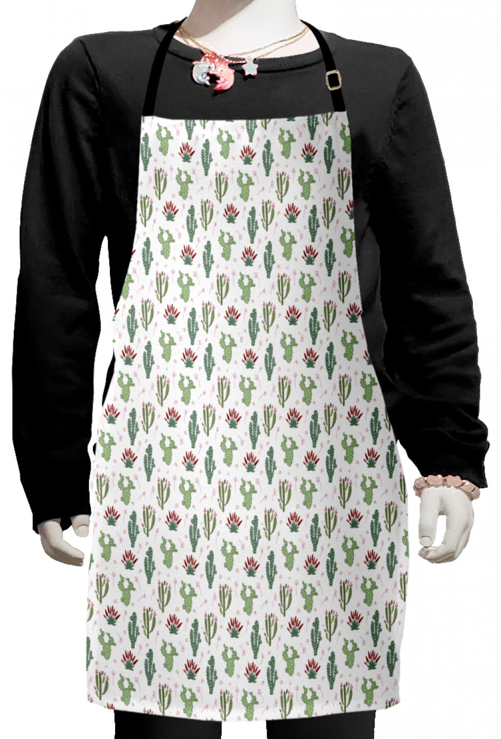 Cactus Kids Apron, Botanical Design with Prickle Desert Plants and ...