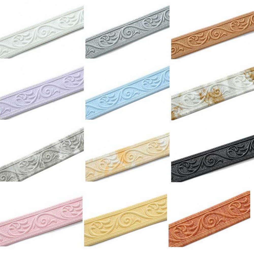 Buy Self Adhesive 3d Wall Edging Strip Border Waterproof Foam Modelling