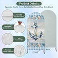 Blue Anchor Coastal Arch Backdrop Cover, 6.6FT, Summer Starfish Beach ...