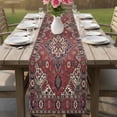 Farmhouse Boho Table Runner 108 Inches, Red Bohemia Tribal Nation ...