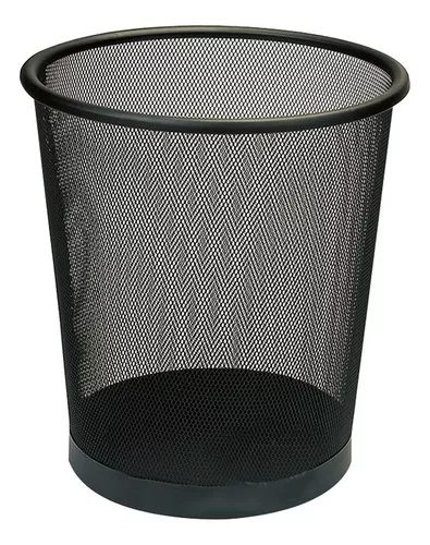 Cesto Bote De Basura Malla Mesh Redondo 20L Negro reforzado Kishnell | Bodega Aurrera en línea
