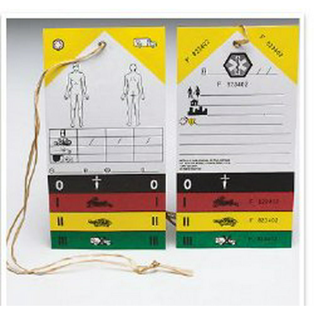 Mettag Triage Tag, For Emergency Sites White / Yellow / Green, MT-137 ...