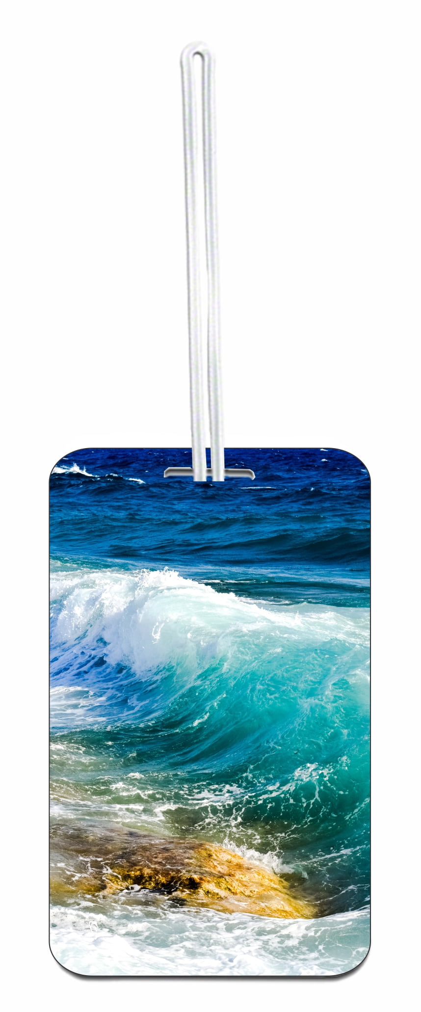 Ocean Waves Double Sided Luggage Identifier Bag Tag - Walmart.com