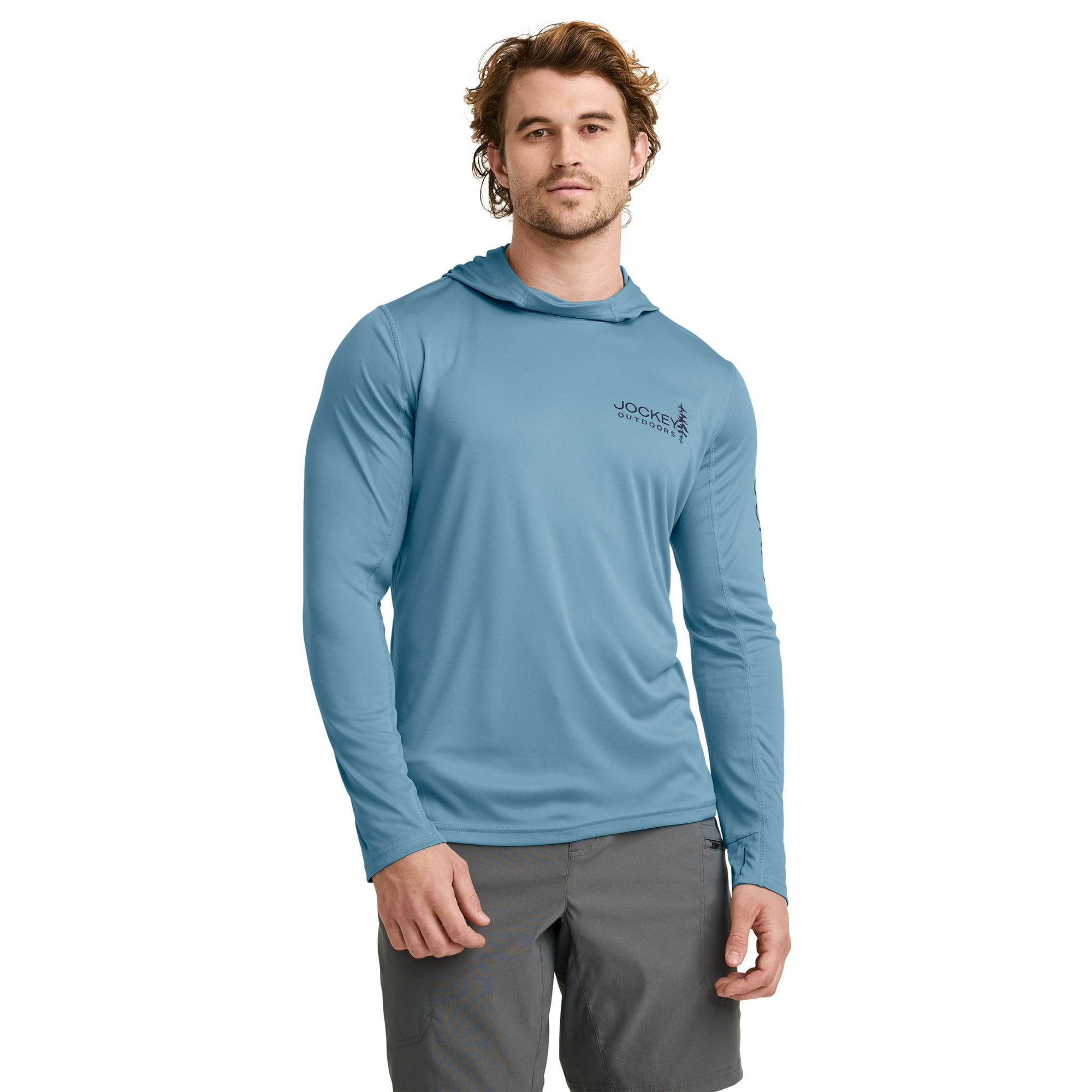 Click here for Jockey Outdoors Mens Long Sleeve Hooded Sun Shirt prices