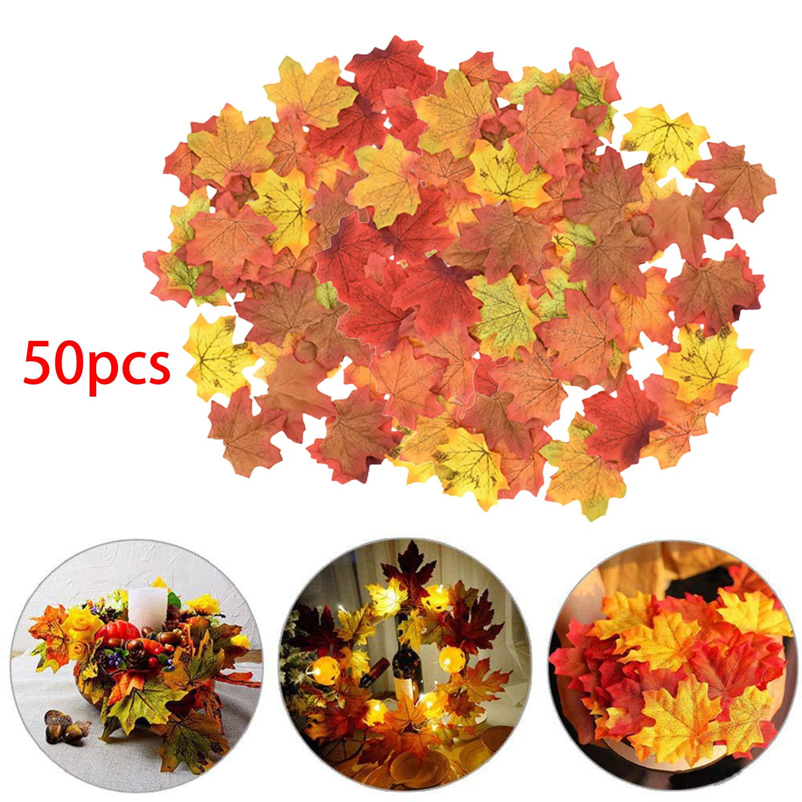 Simulated Maple Leaf Crafts Artificial Artificial Autumn Leaves Maple ...