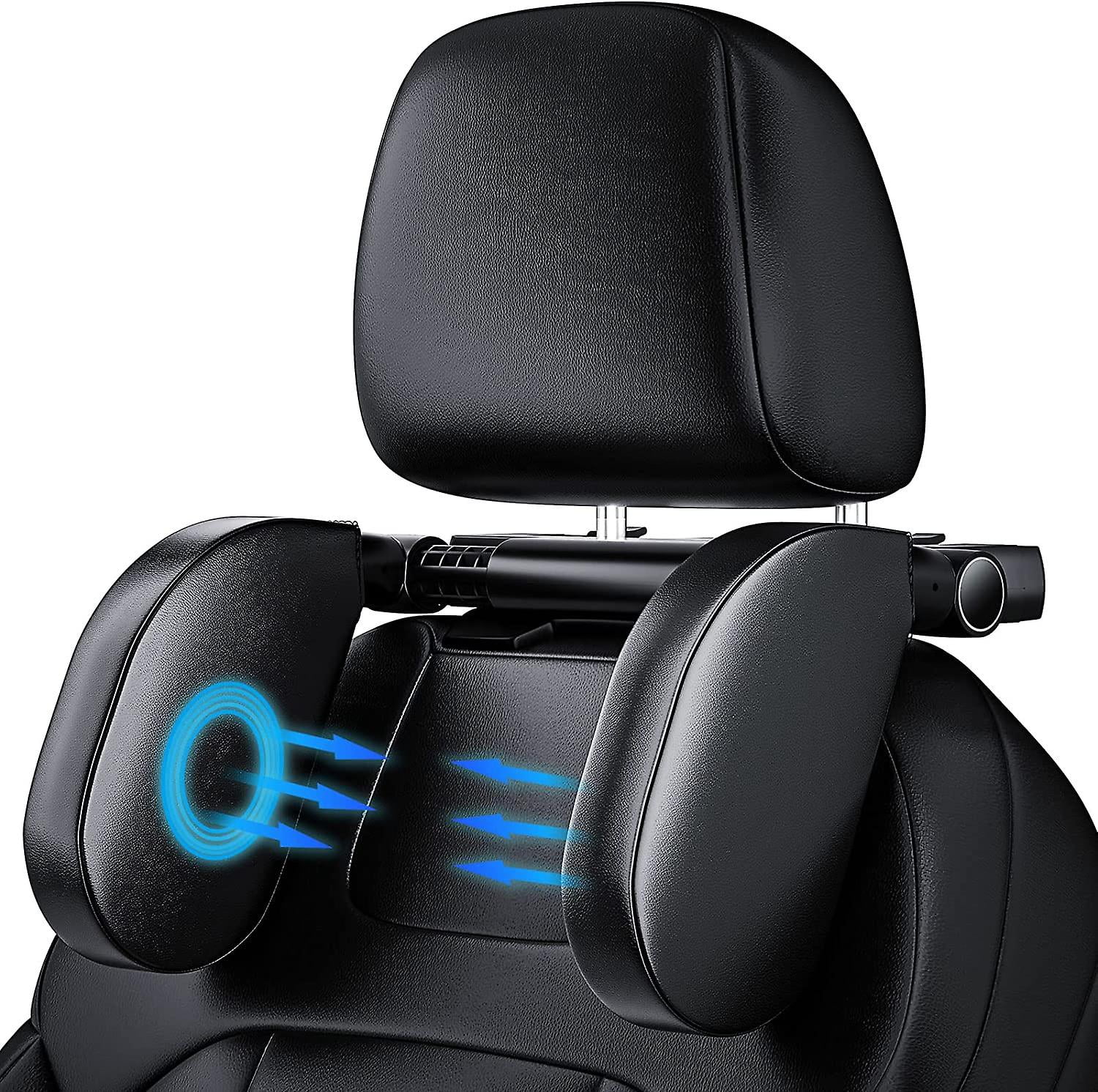 Car Pillows,(black) Retractable And Detachable Car Headrest,180 ...