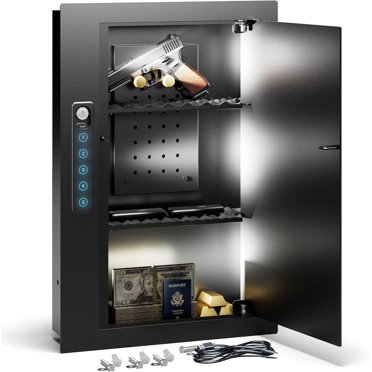 Stack-on 15 in. Steel Ammo Storage Locker, Secure Handgun Box, Pistols ...