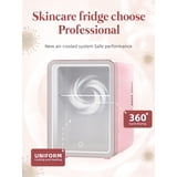 Mini Fridge, Portable Beauty Makeup Skincare Fridge with Dimmable LED ...