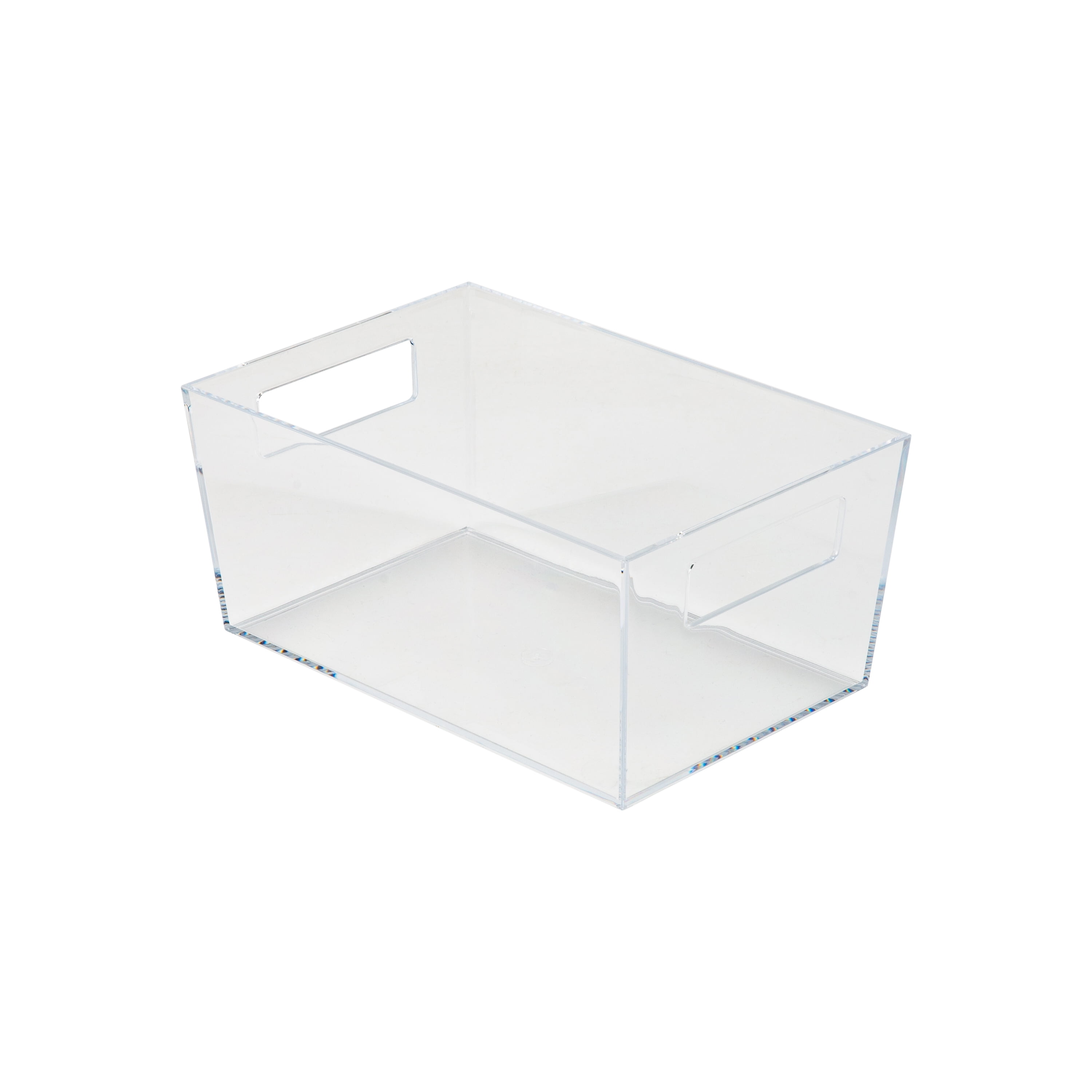 Simplify Small Plastic Storage Bin in Clear - Walmart.com