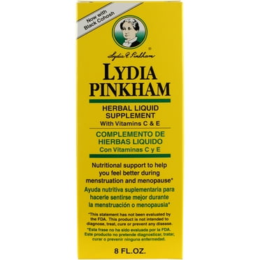 Lydia Pinkham Herbal Liquid Supplement for Menstruation and Menopausal ...