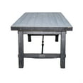 Rena Dining Table with Turnbuckles-74 Inch Black Sand Mahogany Wood ...