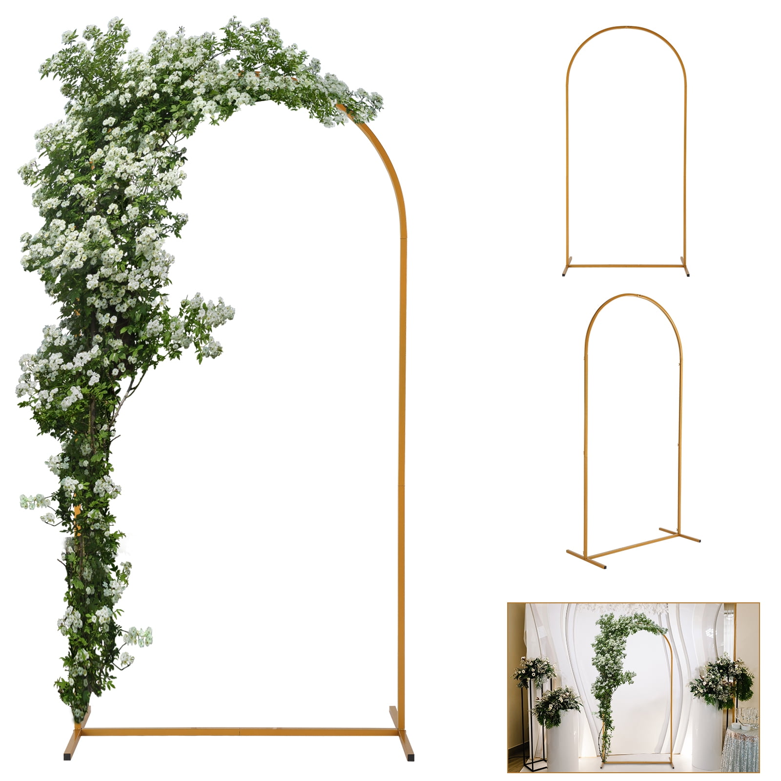 Zimtown Garden Arbor Wedding Arch Backdrop Stand Arches for Ceremony ...
