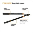Fiskars Lopper Extendable Handle and Single Pivot, 25"-37" Handle ...