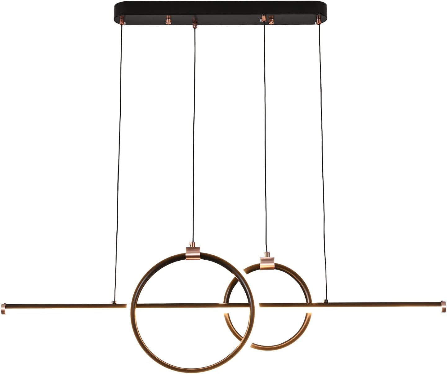 Miumaeov Modern LED Pendant Lighting 45W Stepless Dimmable Pendant ...