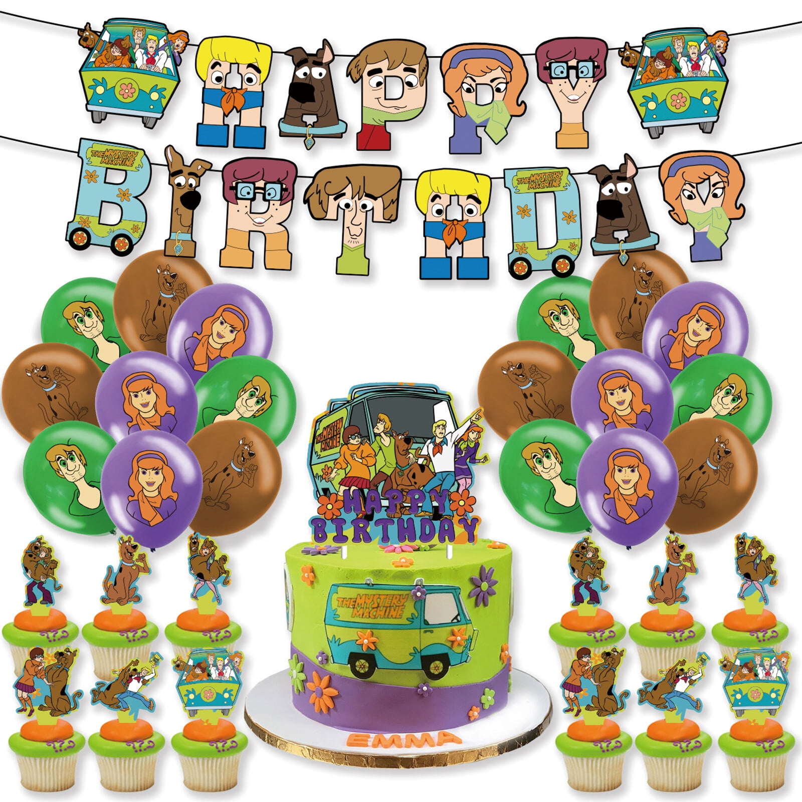 Click here for Balqoifd 32pcs For Scooby Doo Cartoon Theme Birthd... prices