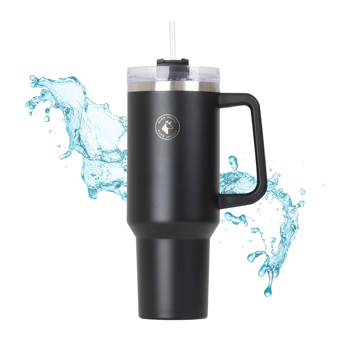 Termo para Cafe y Agua de Acero Inoxidable GAON 1 L Negro Doble Pared ...