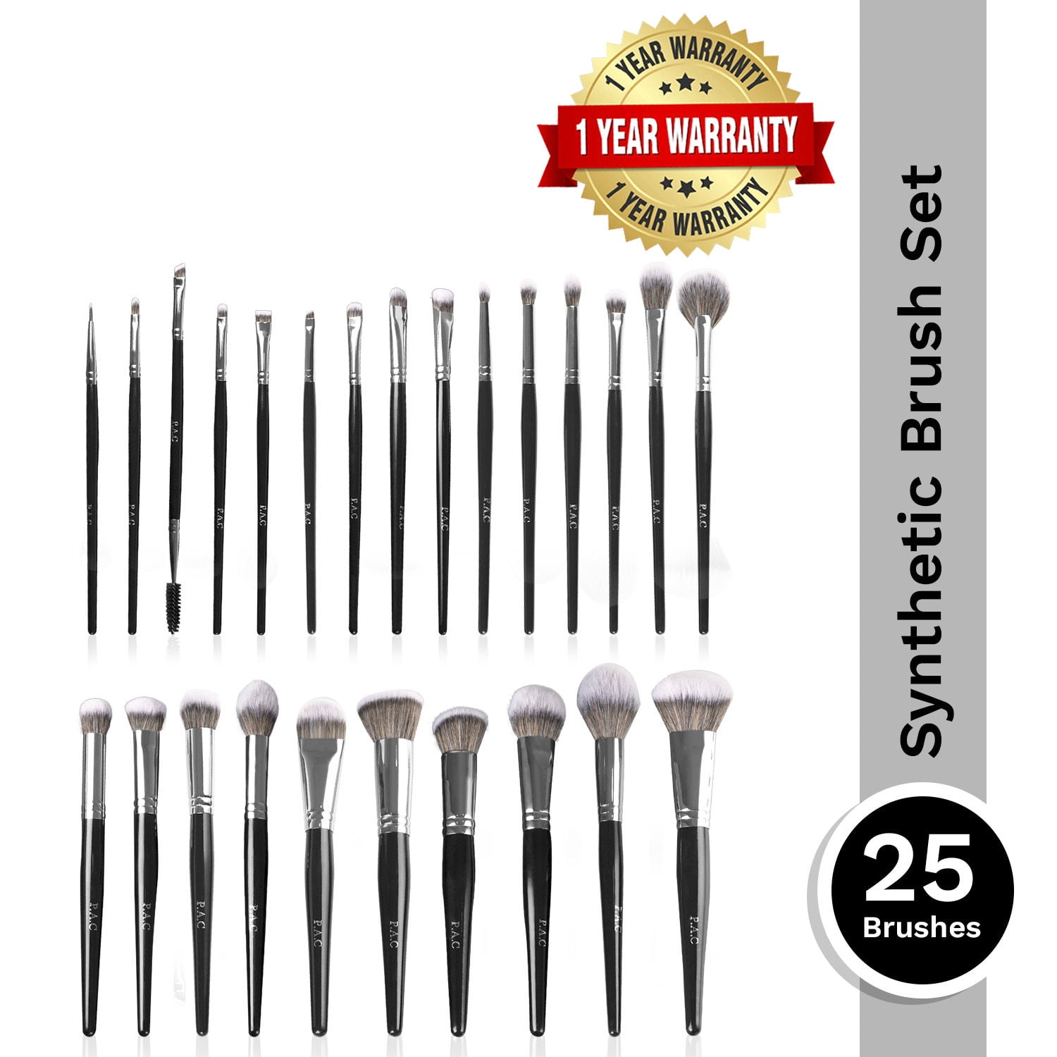 Click here for Pac Synthetic Series Brush Set (25 Brushes) - (Gre... prices