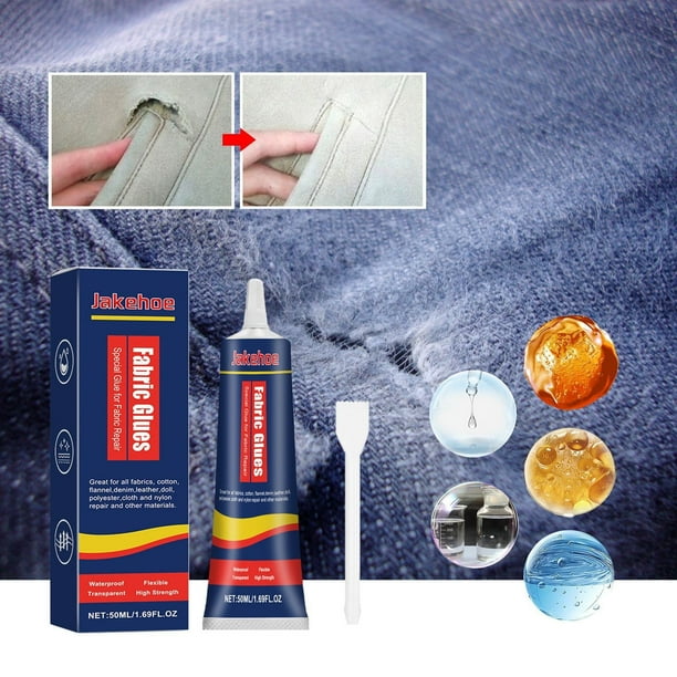 Transparent Fabric Glue Washable Dry Bonding Fabric Clothes Denim ...