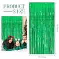 3 Pack Jungle Party Decorations, Green Foil Fringe Backdrop Curtains ...