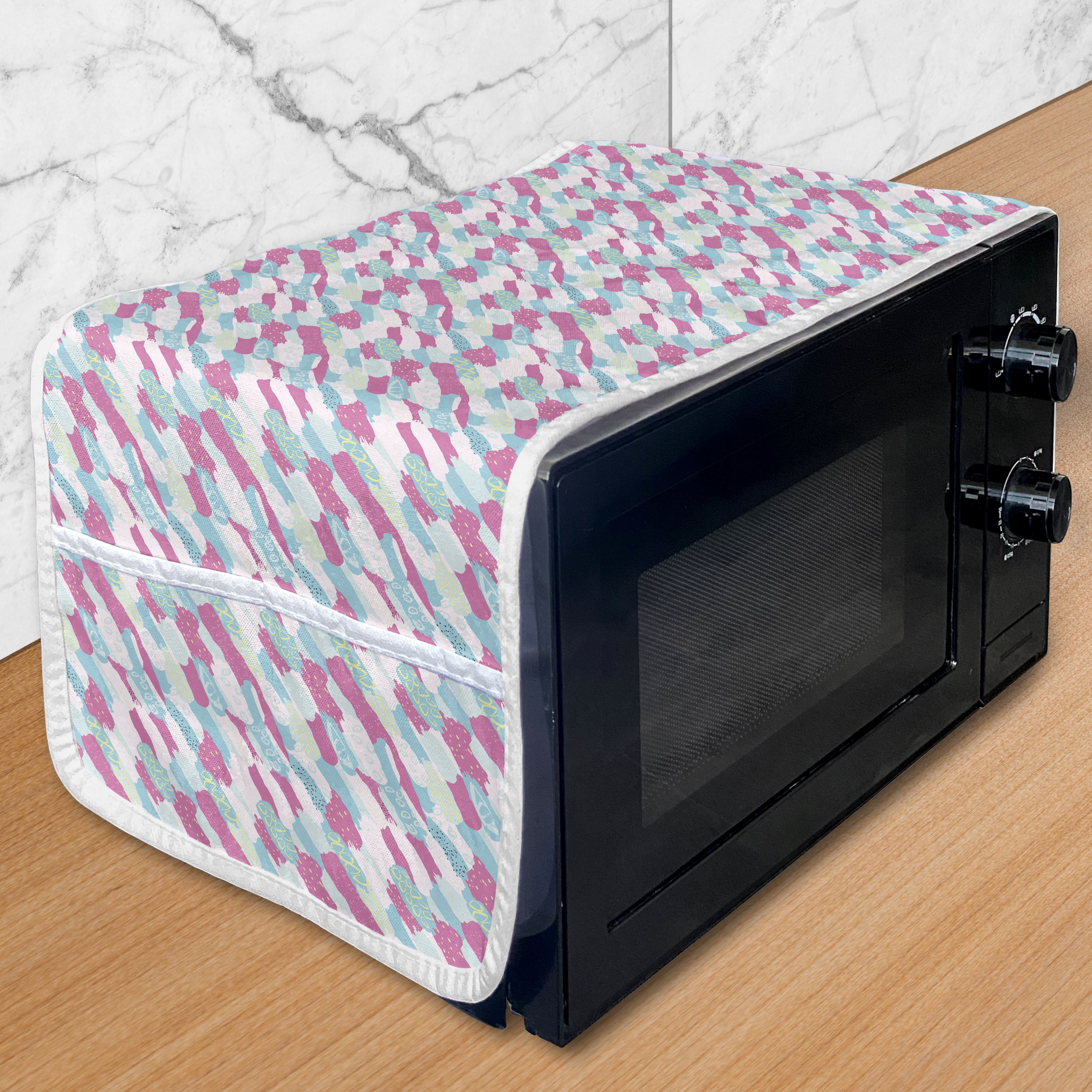 1990s Microwave Oven Cover, Eighties Memphis Colors Brush Marks ...