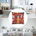 16"x16" Cushion Case Fireman Personalised Dog Boy Rustic Pillow Cover ...