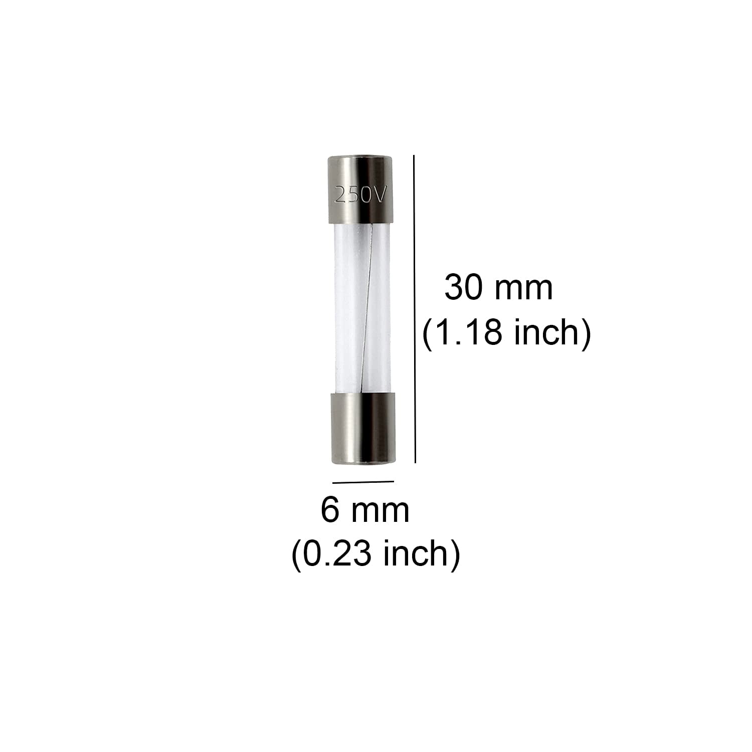 Generic SIXQJZML 10 Pack F2AL Fast-Blow Fuse 2A 250V Glass, 48% OFF