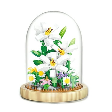 MACTANO Flower Building Block Set Plant Lily Bouquet Bonsai Building ...