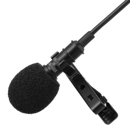 3.5mm Mini Collar Microphone 1.5m Wires Clip Lapel Microphone High ...