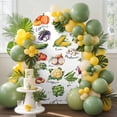Green Vegetables Arch Backdrop Cover 7.2 FT Carrot Pepper Corn Pumpkin ...