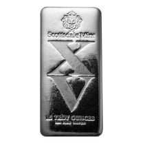 15 oz .999 Fine Silver Cast Bar - Scottsdale Mint Imperium Collection ...