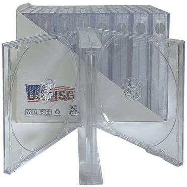 CheckOutStore 100 Clear Quad 4 Disc CD Jewel Case - Walmart.com