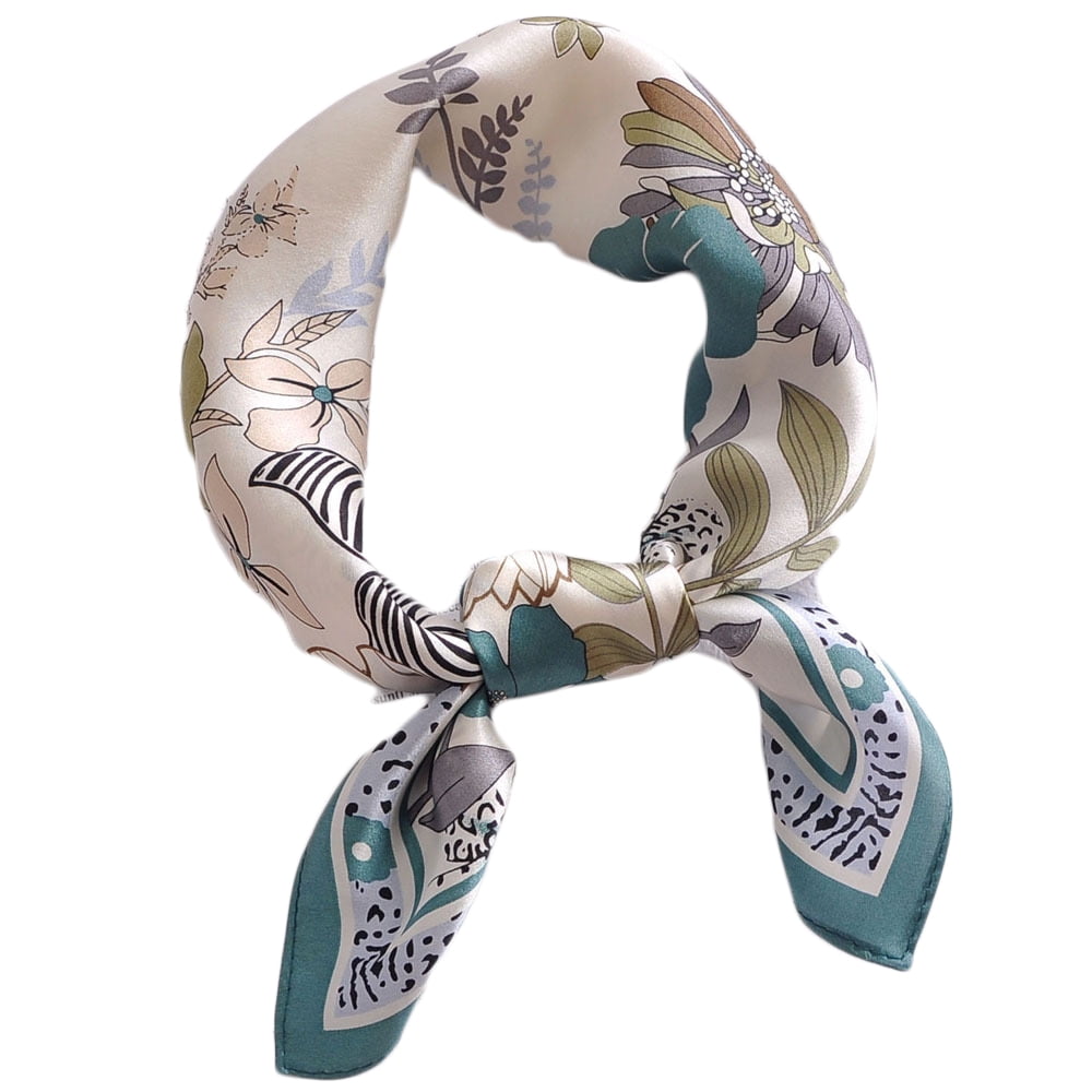 Silk feel scarf Medium size square satin scarf for ladies - Walmart.com
